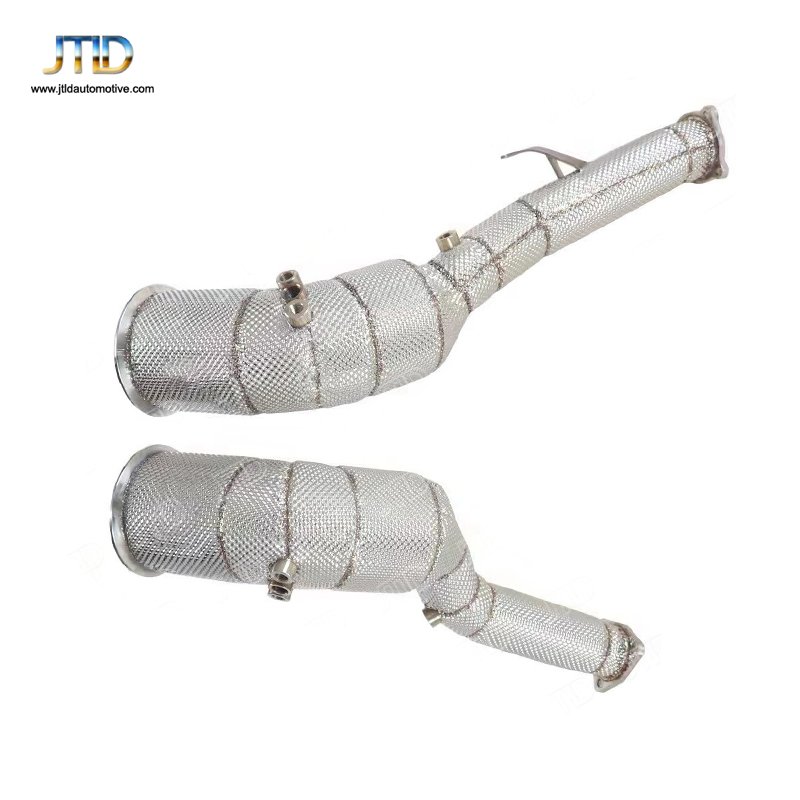 JTDPO-068 Downpipe Tuning Exhaust-header Pipe with Heat Shield Exhaust ...